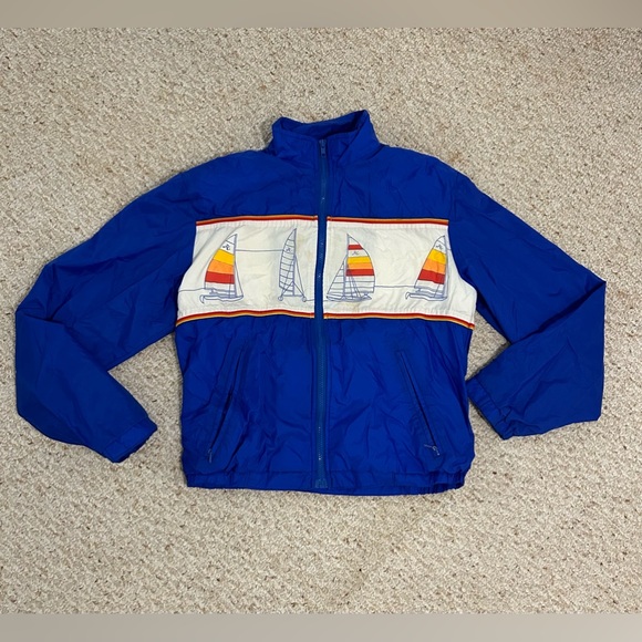 Hobie | Jackets & Coats | Vintage Hobie Windbreaker Jacket Sailboat ...